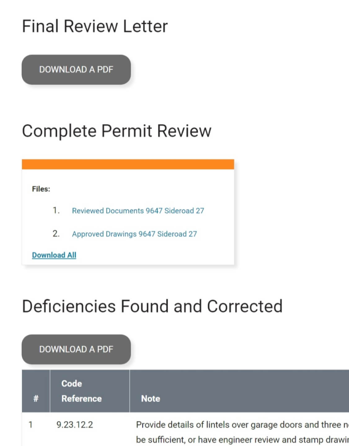 ePortal - Municipal Plans Review System - RSM Building Consultants
